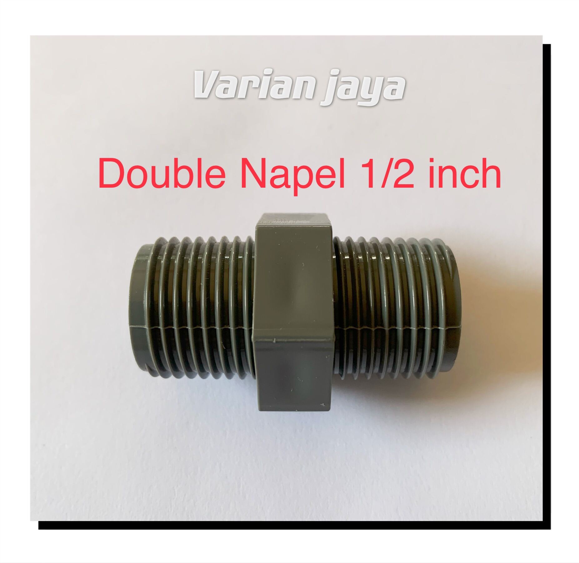 Double Naple 1/2 inch Pvc Double Drat Luar 1/2inci ukuran 1/2” | Lazada Indonesia