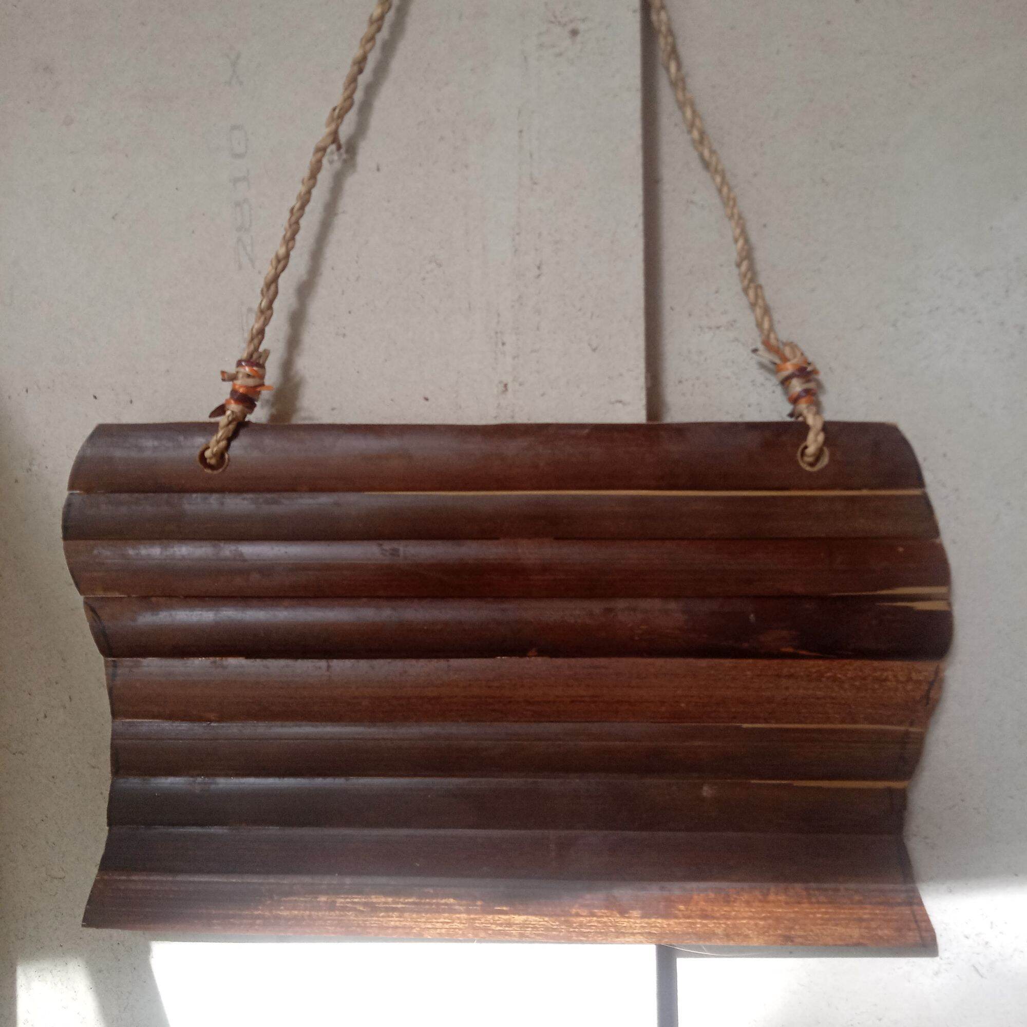 papan nama toko polosan dari bambu hitam unik Jadul Natural alami ...