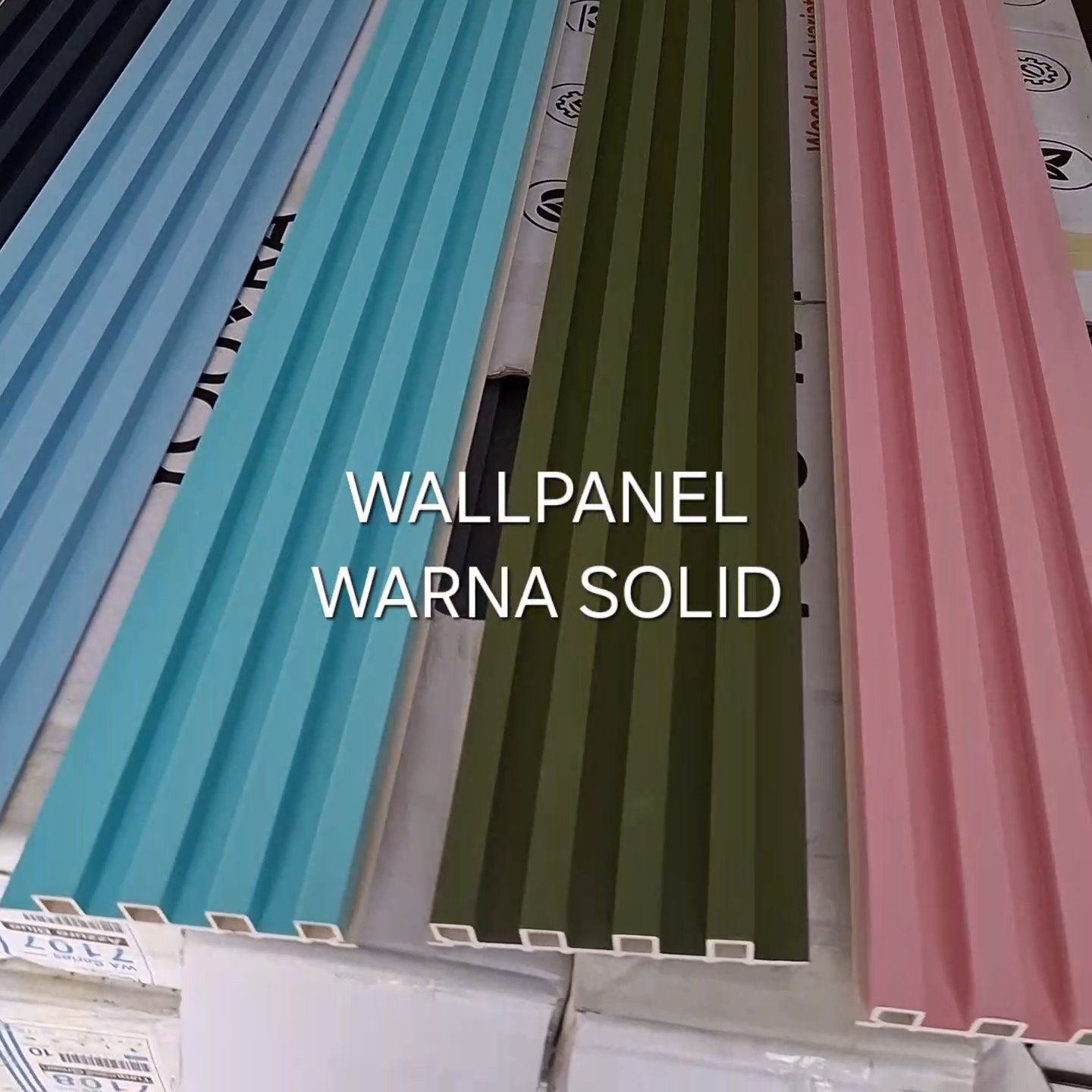 WALL PANEL WPC DINDING WARNA SOLID DAN KAYU PANJANG 290CM (PAKET ISI 4/ ...