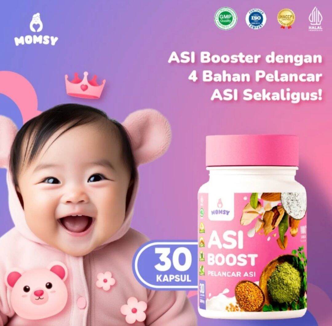 Momsy ASI Booster Isi 30 Kapsul & 60 Kapsul - Pelancar ASI | Lazada ...
