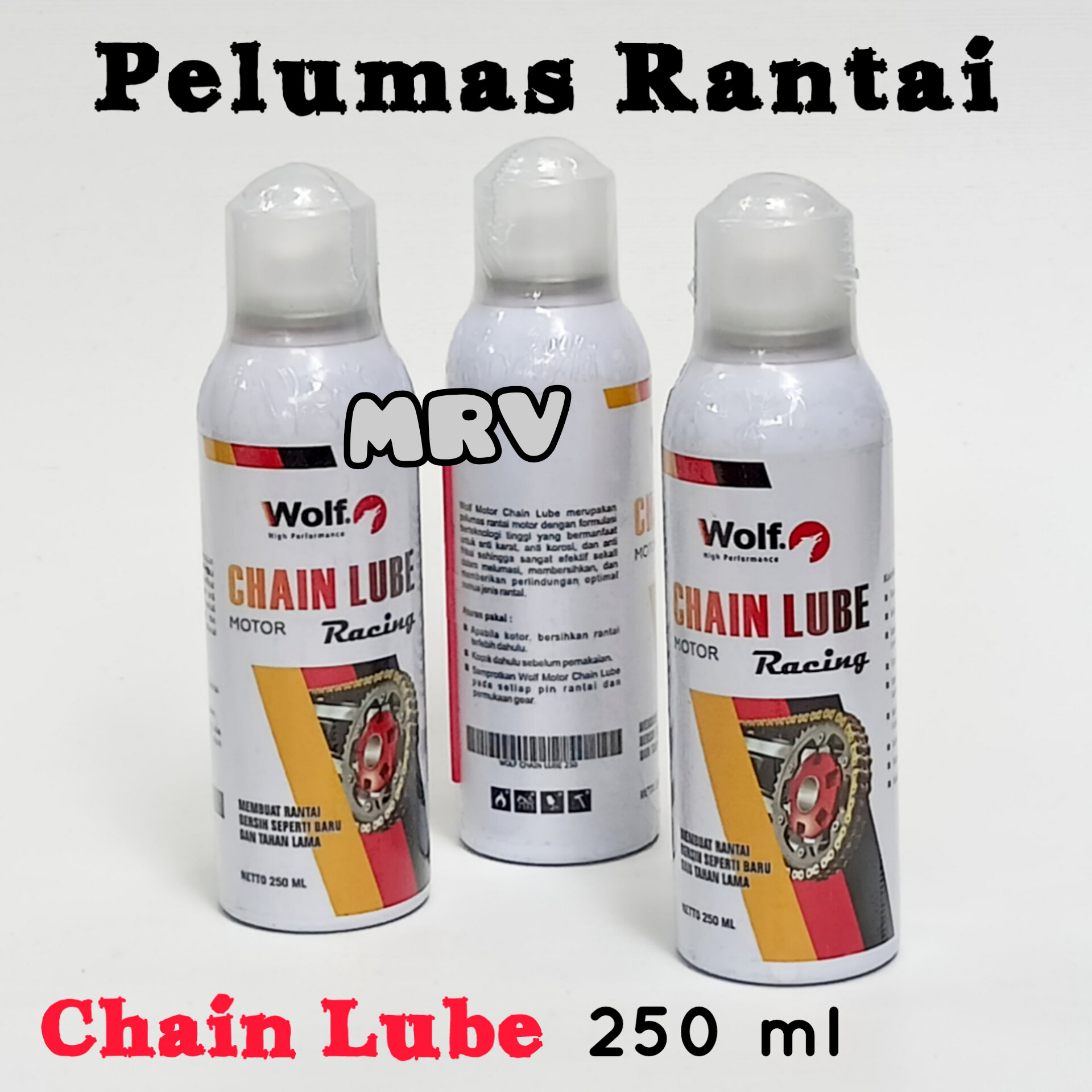 PELUMAS RANTAI WOLF CHAIN LUBE 250 ml | Lazada Indonesia