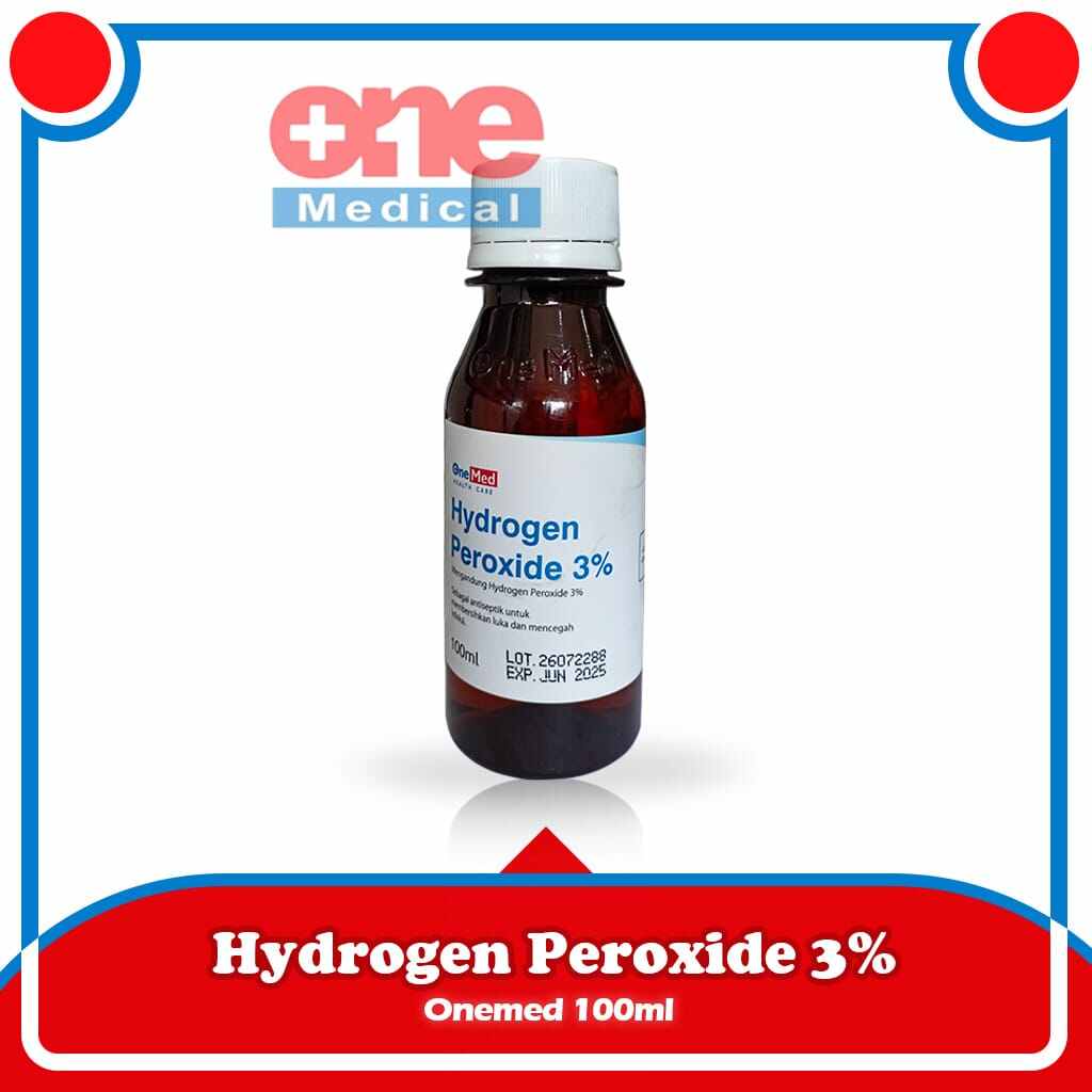 H2O2 Hydrogen Peroxide 3% 100ml Onemed | Lazada Indonesia