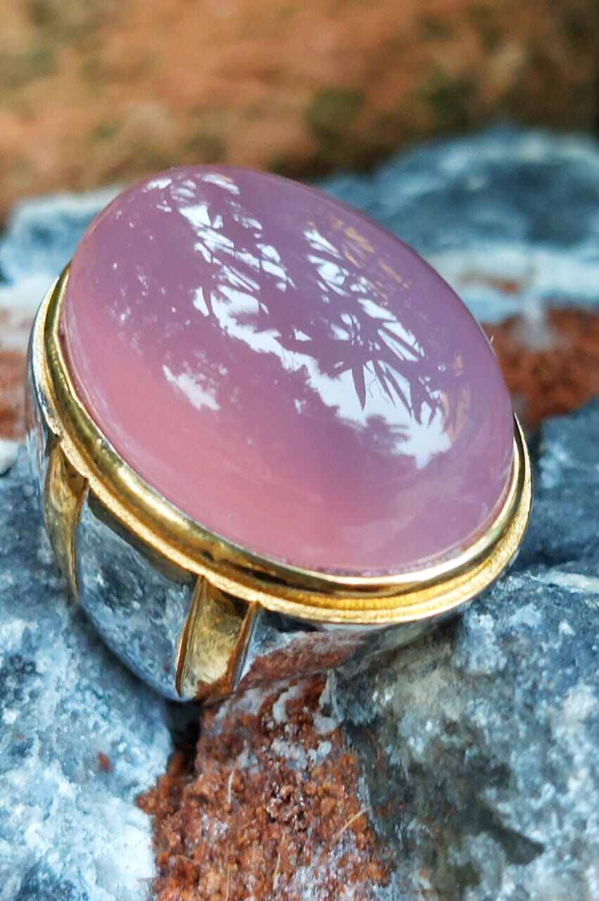 CINCIN BATU AKIK NATURAL ANGGUR RAJA LAVERDER / SIZE BESAR / JUMBO ...