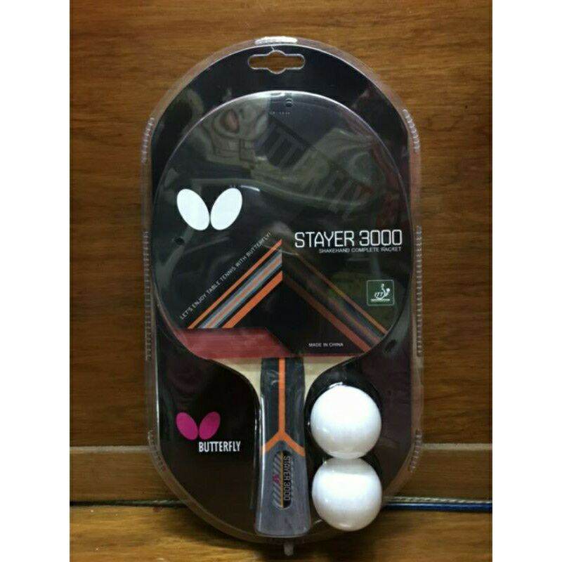 Bat Ping Pong / Bet Tenis Meja Butterfly Stayer 3000 ORIGINAL | Lazada Indonesia