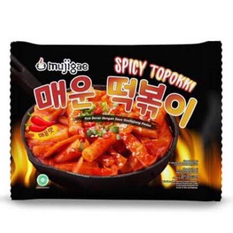 mujigae spicy toppoki / mujigae spicy topoki 195gr /topokki instan ...