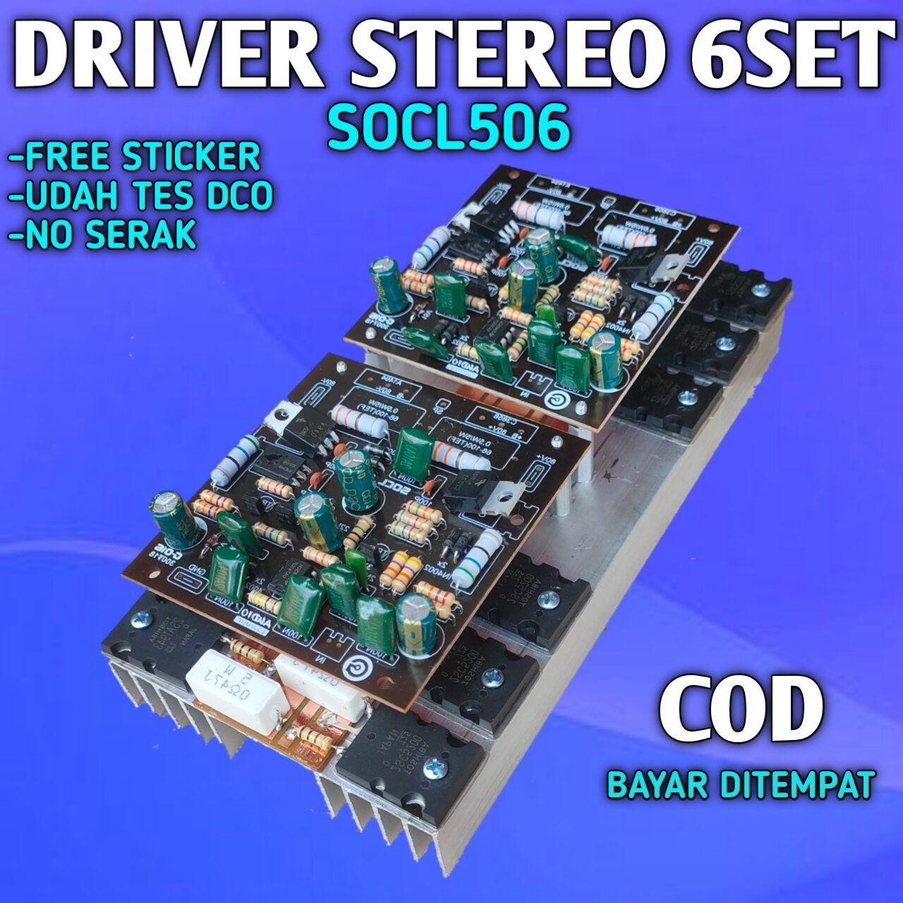 kit power amplifier SOCL 506 PLUS FINAL STEREO 6SET TOSHIBA POWER ...