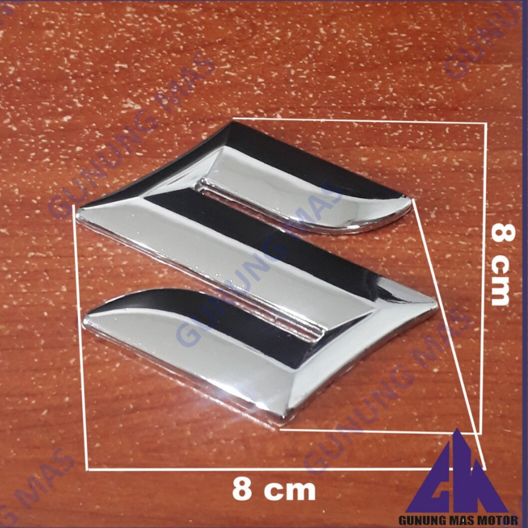 Emblem Logo simbol S Suzuki crom belakang | Lazada Indonesia