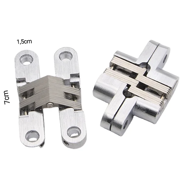 Engsel lipat tanam engsel pintu kayu 7cm stainlis invisible | Lazada ...