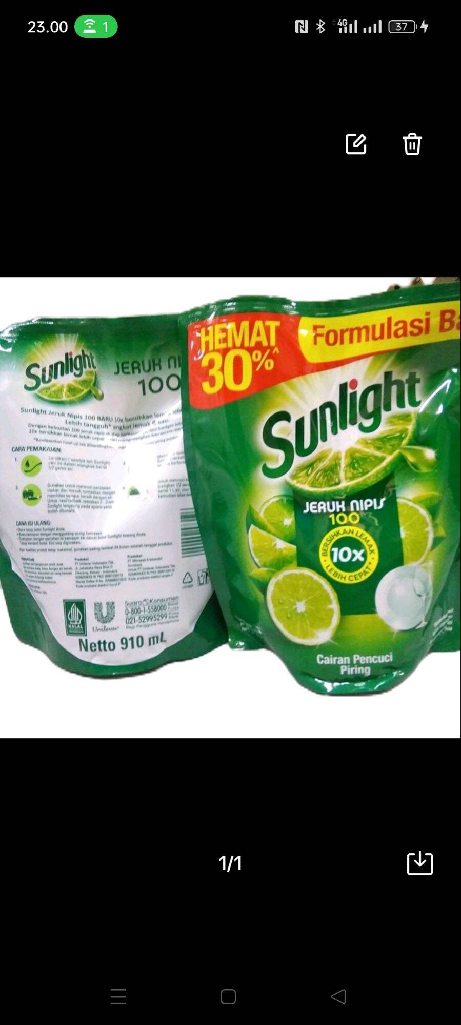 Sunlight Pencuci Piring 910 Ml | Lazada Indonesia
