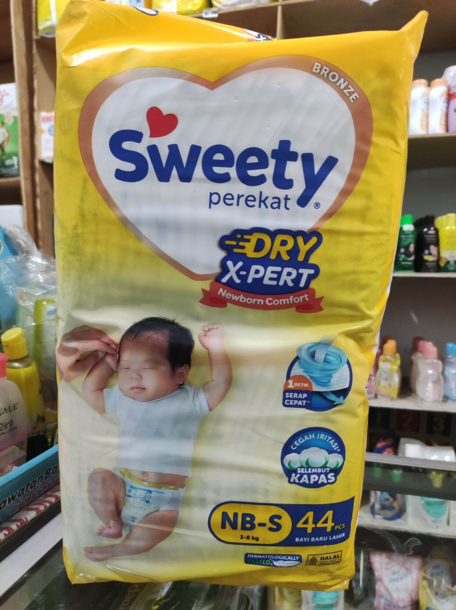 Pampers Bayi Baru Lahir Sweety Bronze NB-S 44 Perekat | Lazada Indonesia