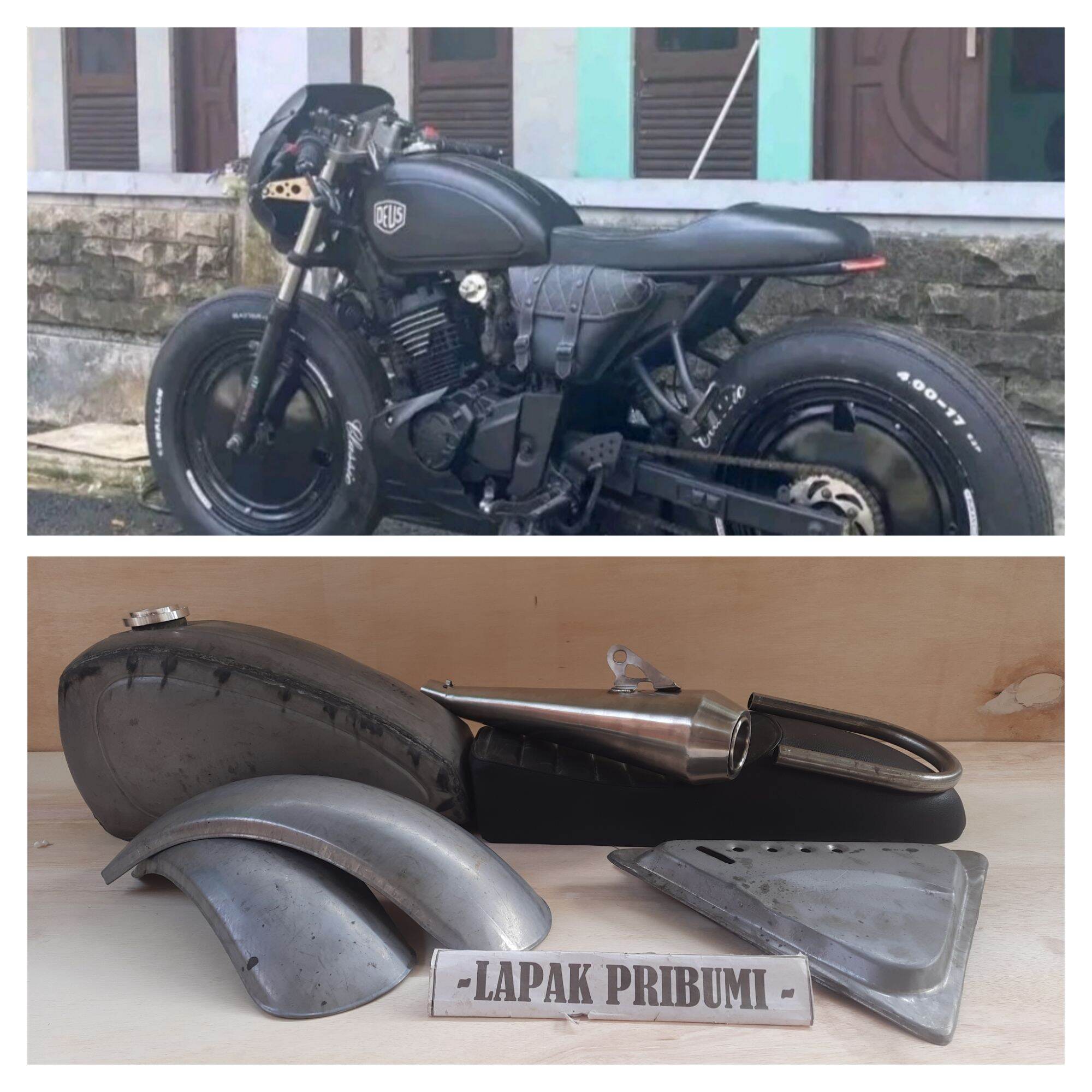 Paket tangki japstyle bratstyle bobber scrambler motor custom classic ...