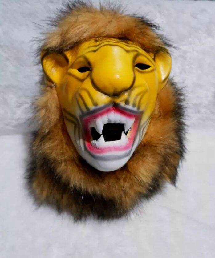 Topeng macan bulu / topeng monyet bulu / topeng kostum | Lazada Indonesia