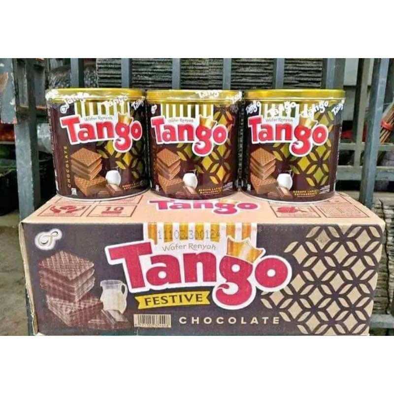 Wafer Tango Kaleng 1 dus Isi 6 kaleng coklat / Vanila | Lazada Indonesia