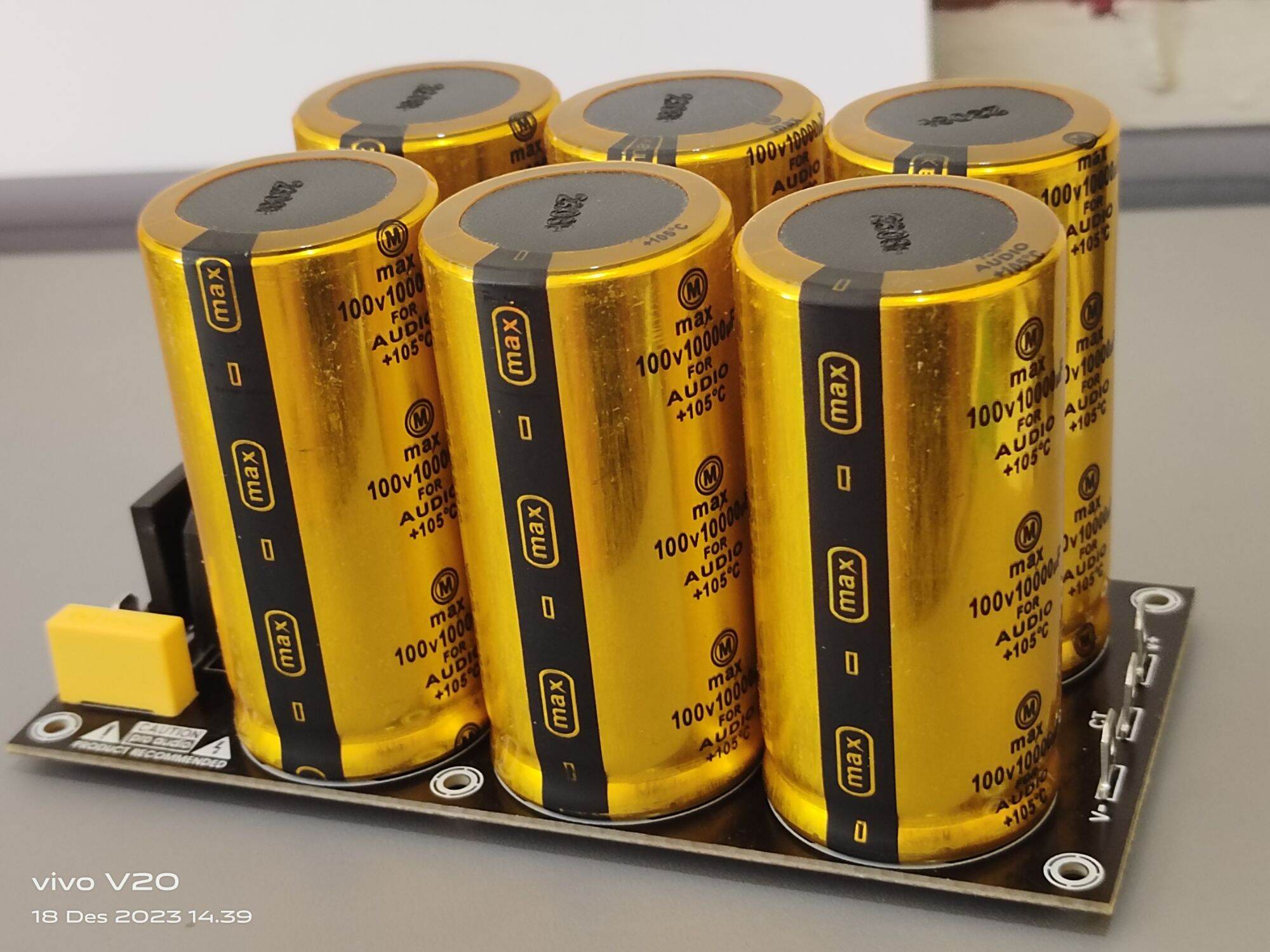 KIT PSU 6 ELCO 100v 10000UF MAX GOLD psu simetris untuk power ampli ...