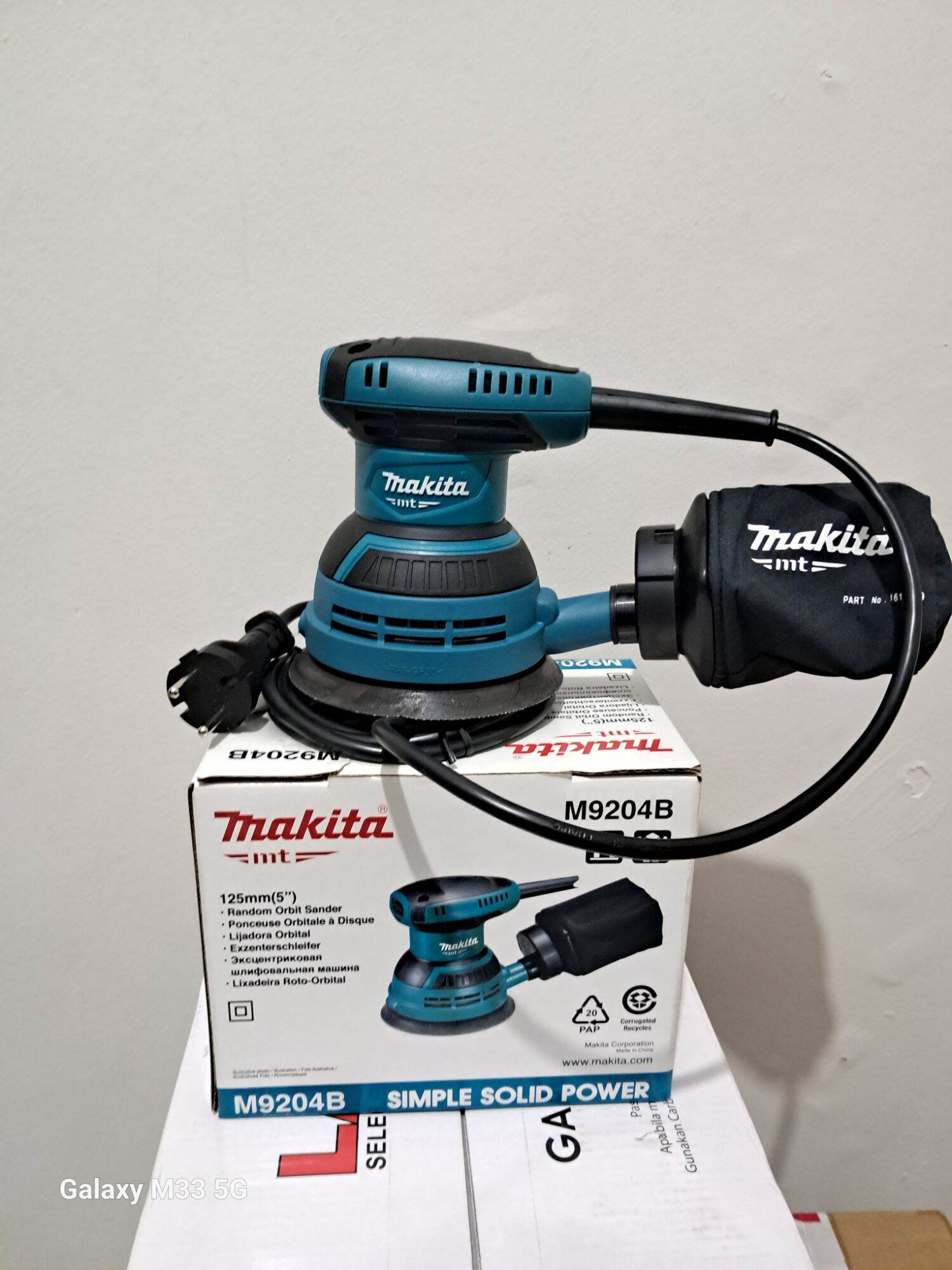 Mesin Amplas Makita M9204B 5" -Random Orbital sander 125mm (5 ...