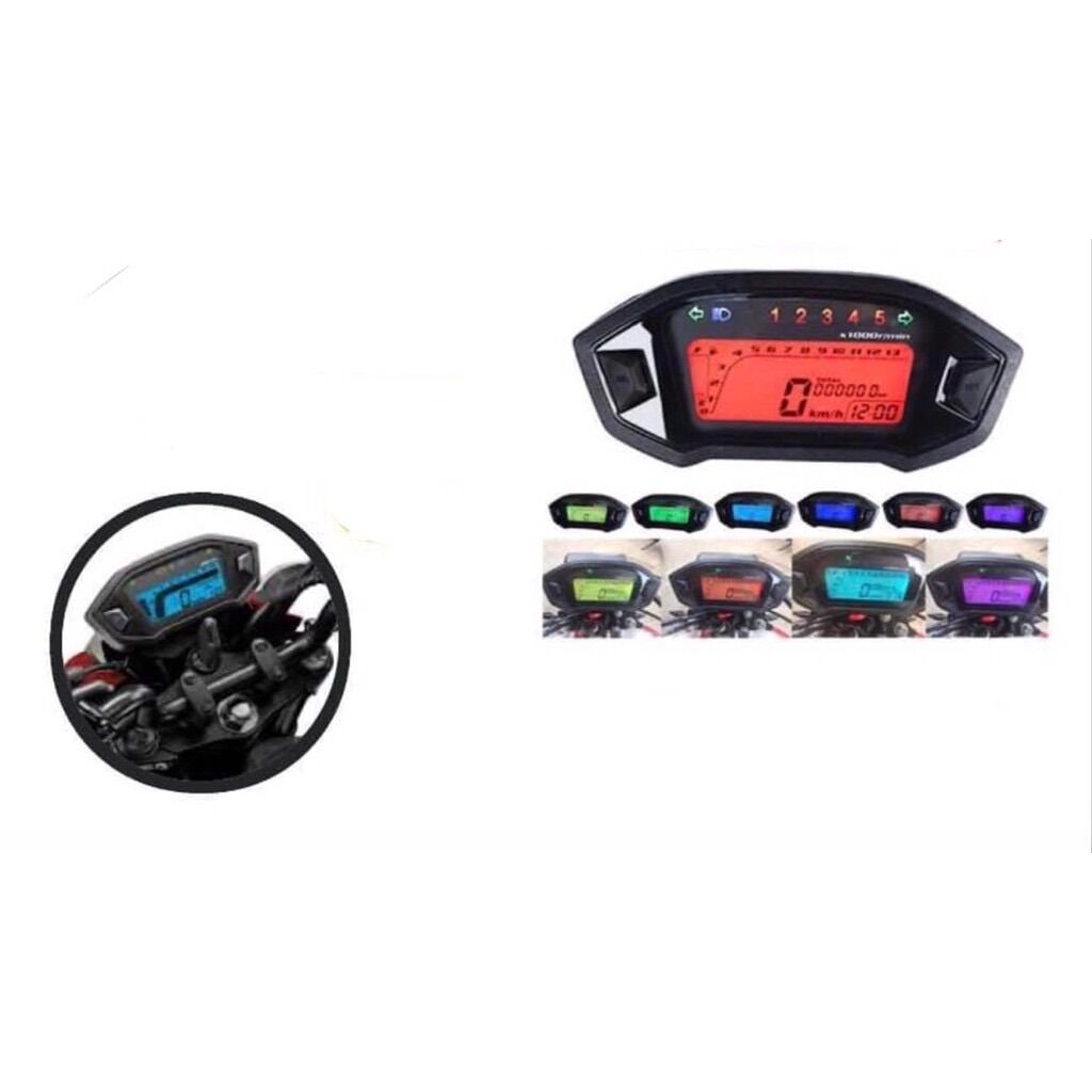 Speedometer Sepeda Motor Digital Led Universal Model KOSO | Lazada ...