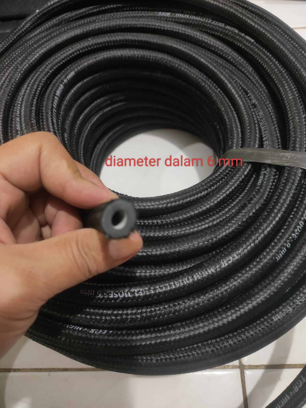 SELANG MINYAK BENSIN DAN SOLAR 6MM BENANG LUAR, HARGA PER 1 METER ...