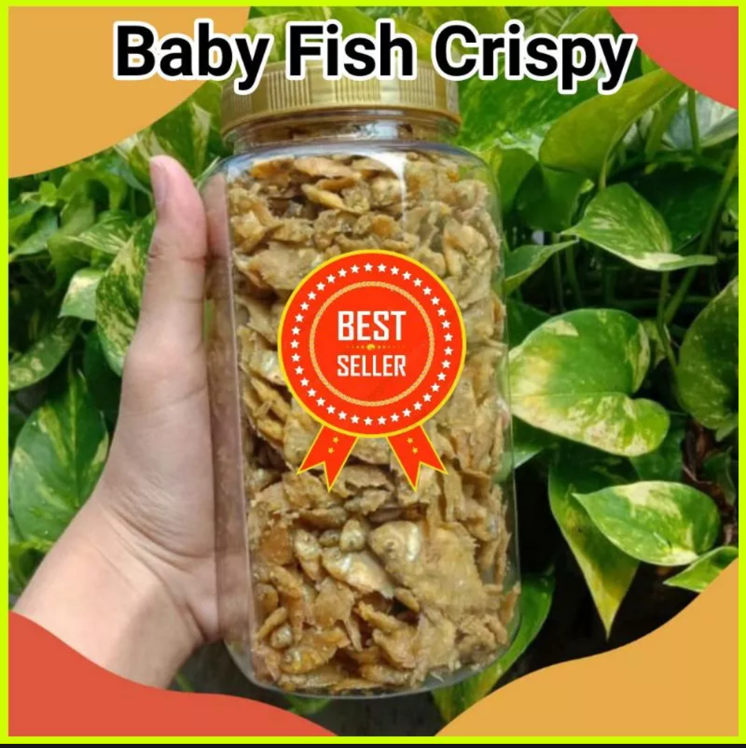 baby fish crispy nilla 150-200 gram halal tanpa pengawet/ ikan mini ...