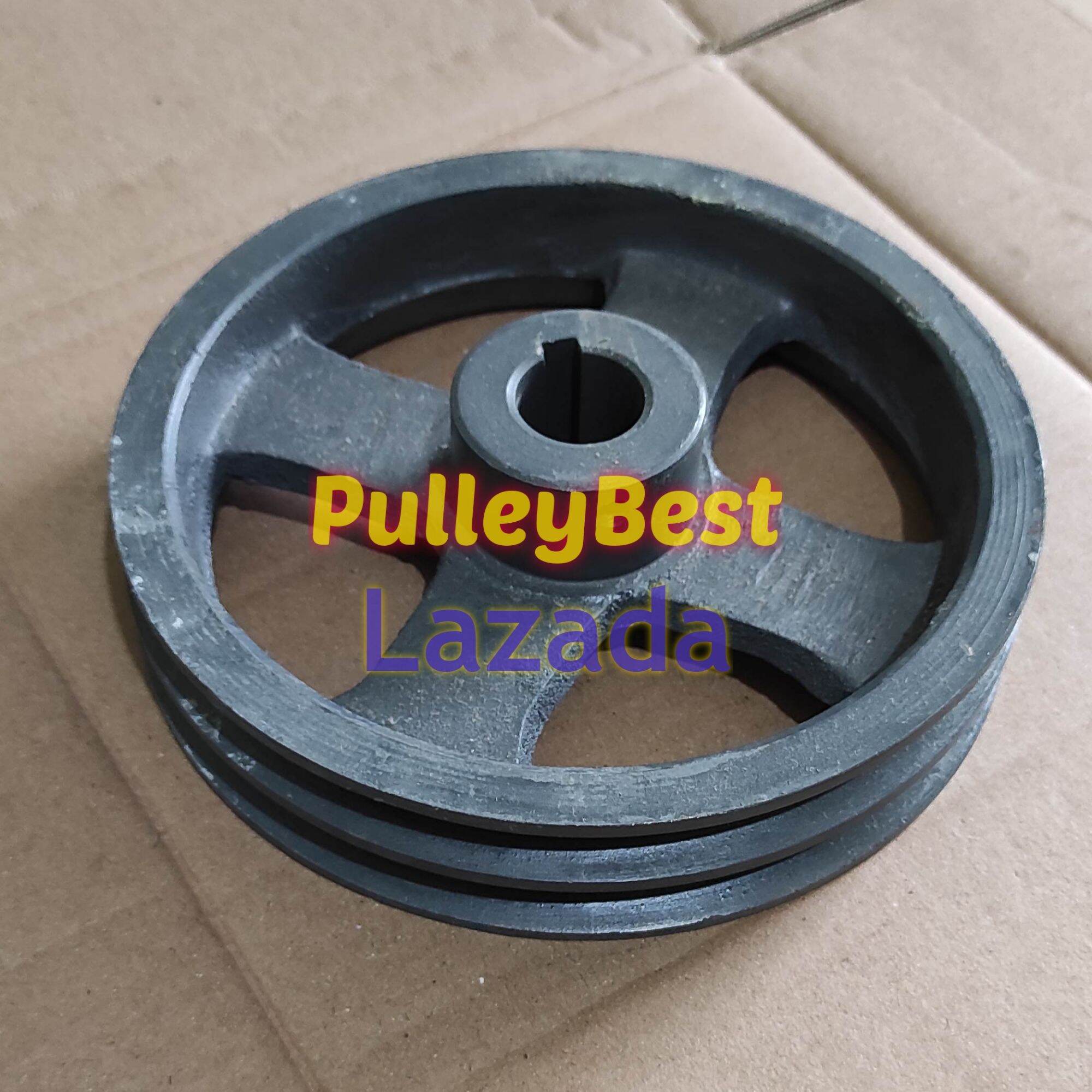Pulley puli besi cor B2 - 8" as 20, 22, 24, 25, 28, 30, 32, 34, 35, 38 ...