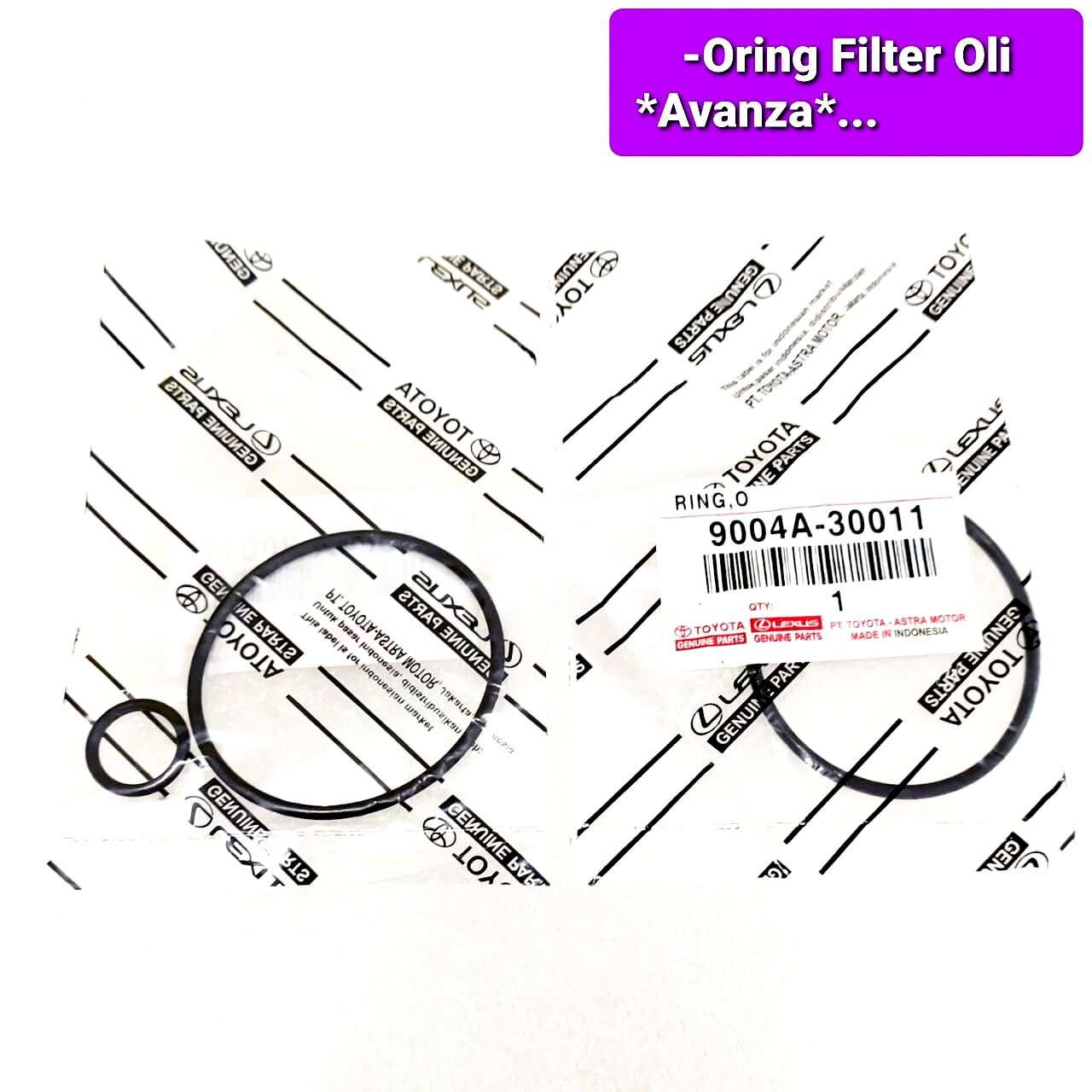 oring filter oli/seal filter oli avanza xenia rush terios | Lazada ...
