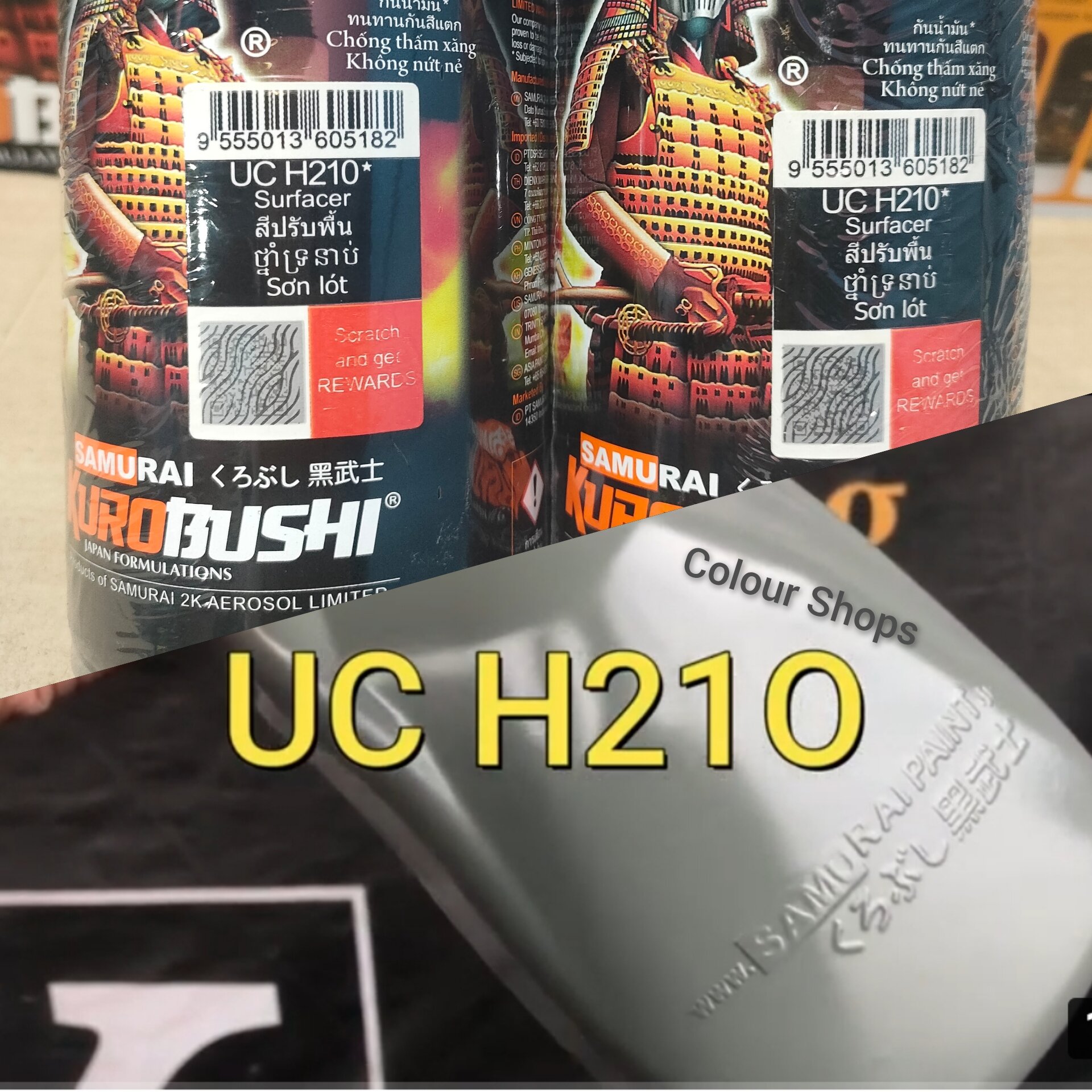 Pilok Pilox Cat Samurai Surfacer UC H210 210 400ml Cat Semprot Samurai ...