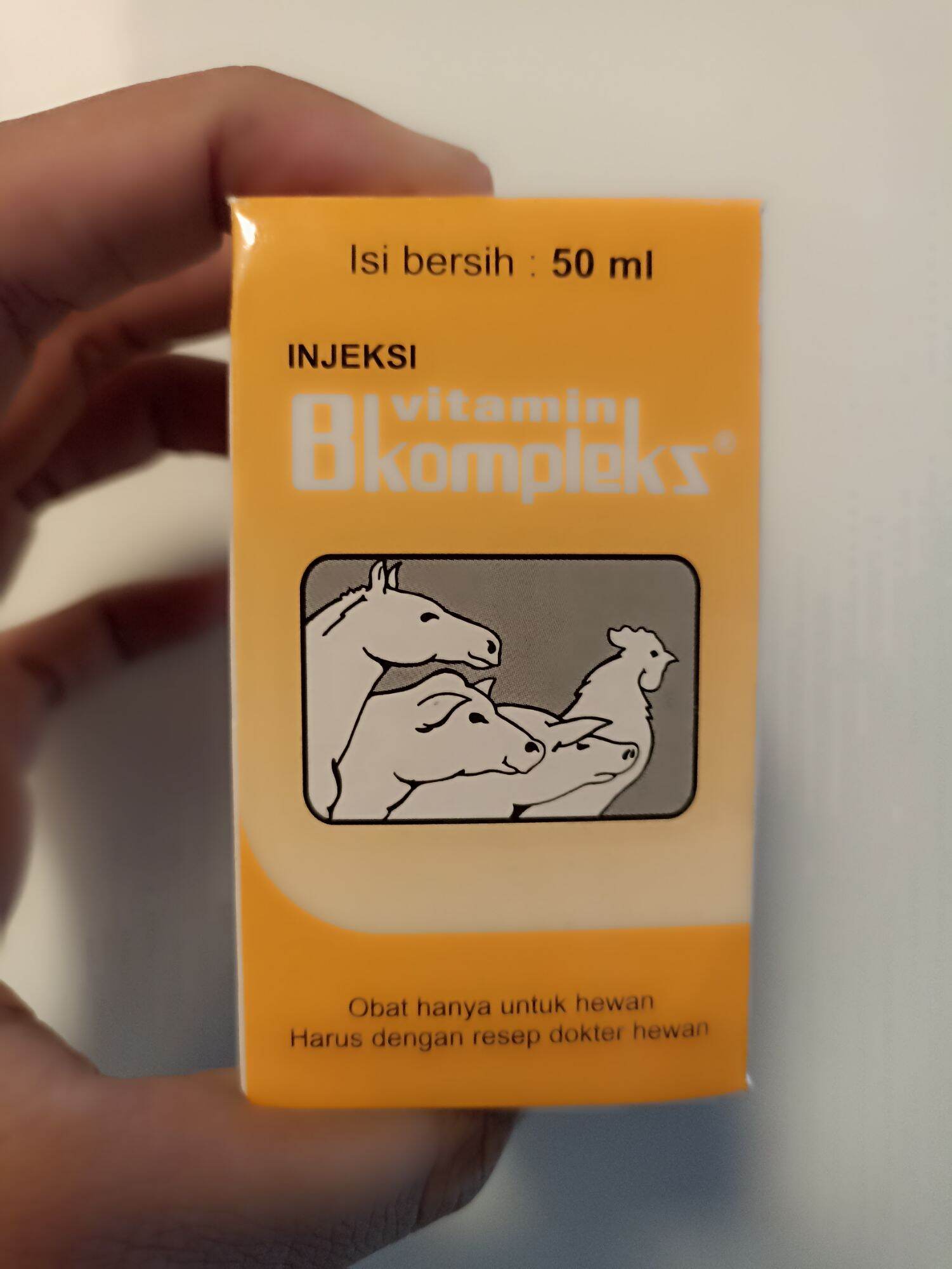 Vitamin B Complex Kompleks Injeksi Suntik isi bersih 50ML Vit Ayam Sapi ...