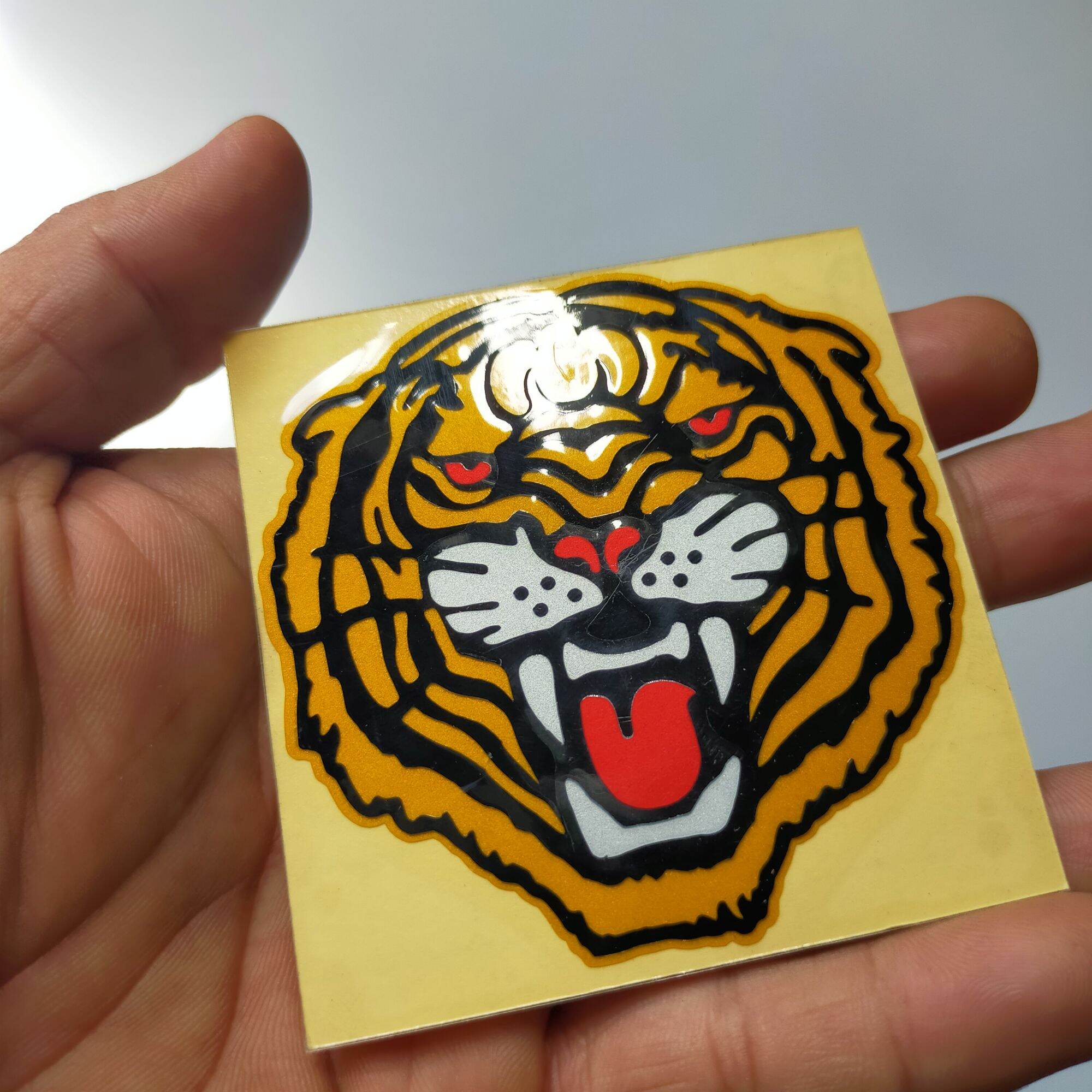 sticker timbul emblem kepala macan, sticker motor macan emblem | Lazada ...