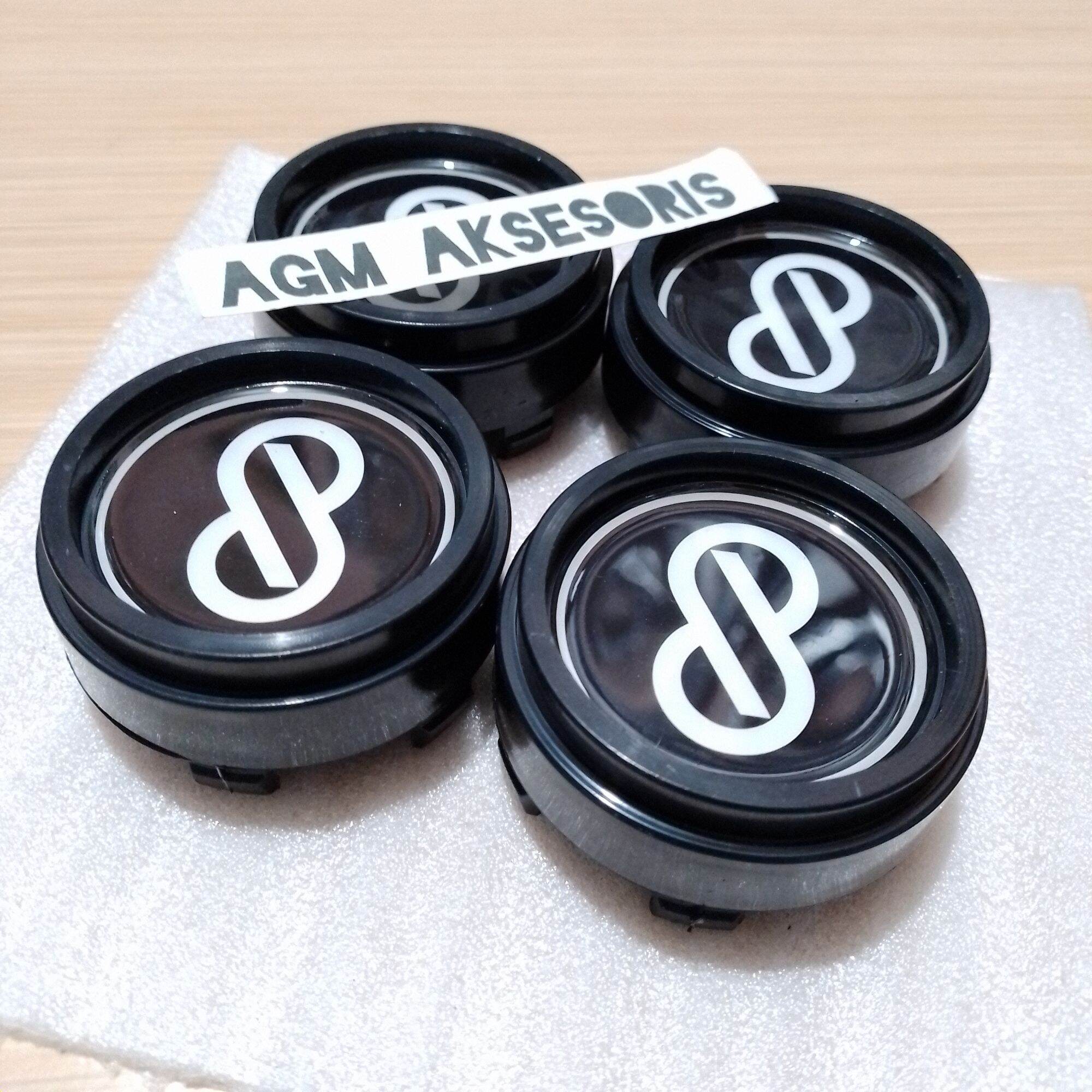 Dop Roda Tutup velg Racing Logo Enkei Tabung Hitam Diameter 6,5cm Harga ...