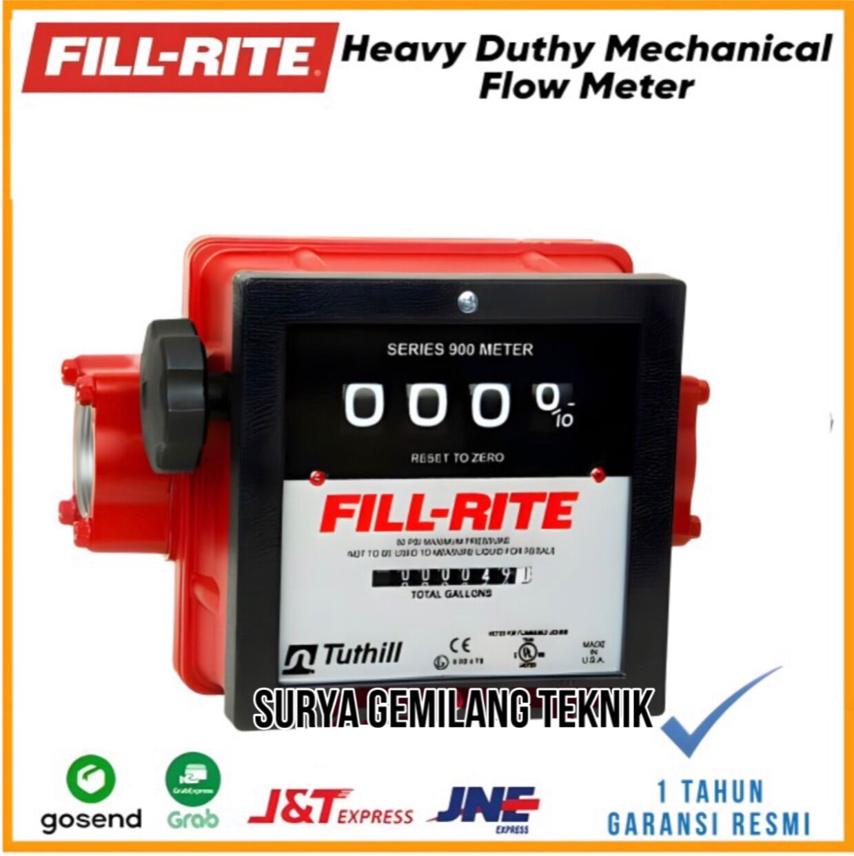 flow meter solar 2 inch 4 Digit FILL-RITE Flowmeter BBM Solar 2 ...