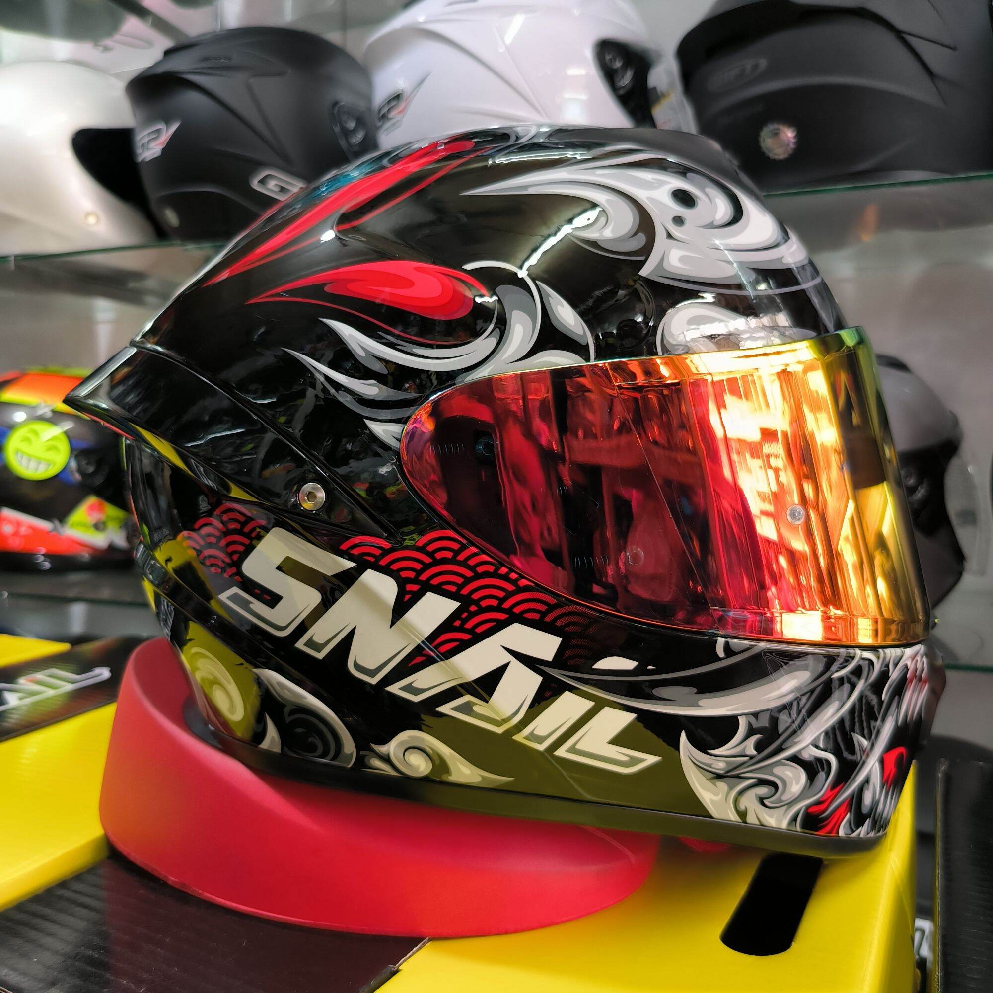 helm snail ffs2 devil white | Lazada Indonesia